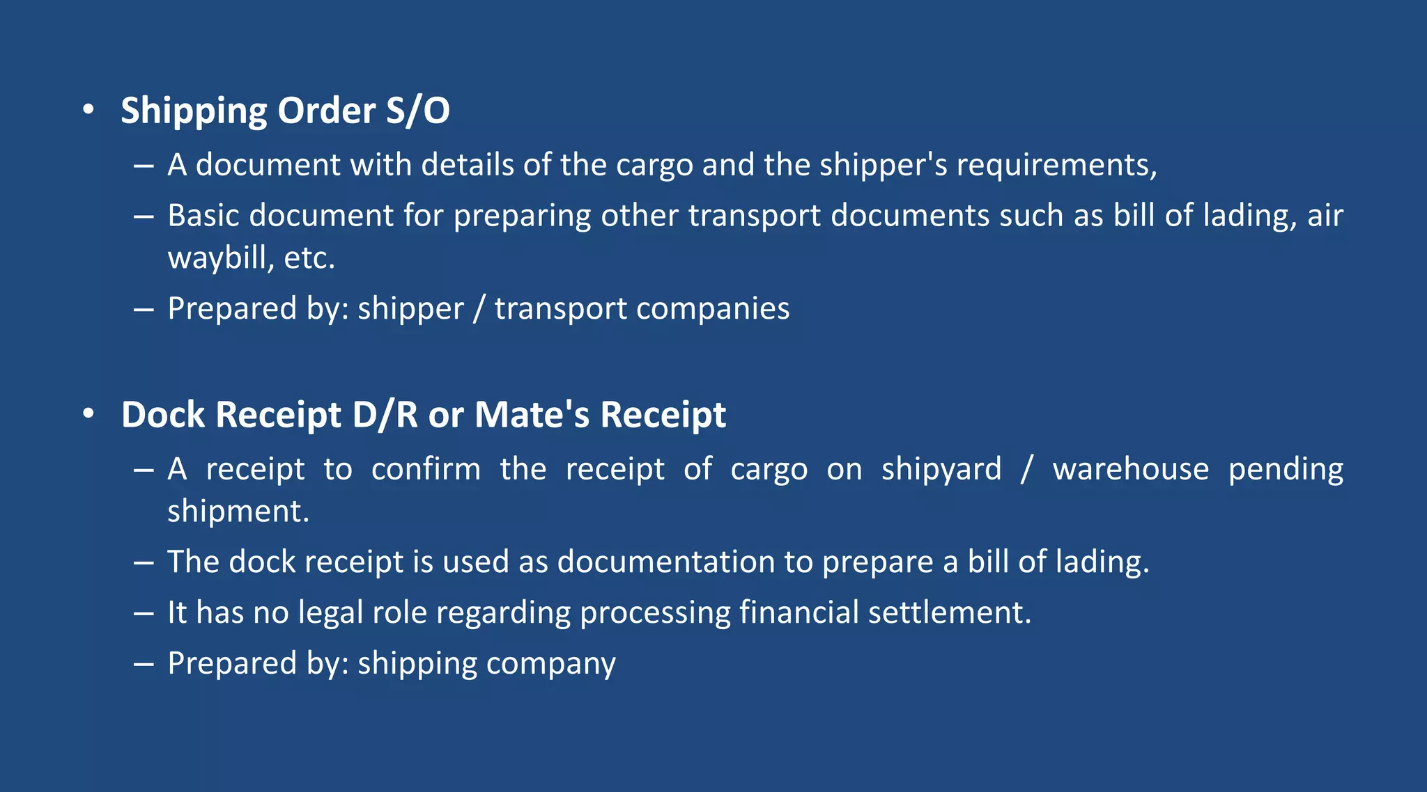 Documents involved in International trade, INCOTERMS, Trade and ...