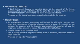 Documents involved in International trade, INCOTERMS, Trade and Exchange Control Formalities | PPTX