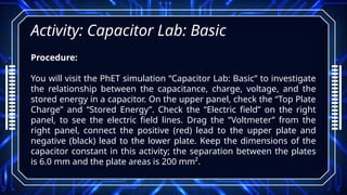 Comprehensive Guide to Capacitance and Dielectric Effects in Physics | PPTX