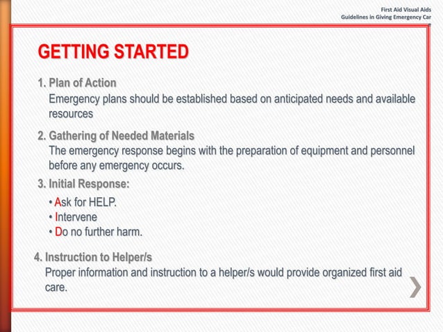 Module 3 guidelines in giving emergency care | PPTX | First Aid | Injuries