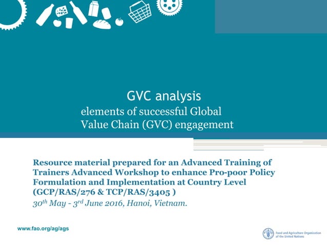 GVC analysis elements of successful Global Value Chain (GVC) engagement - Mapping | PPT