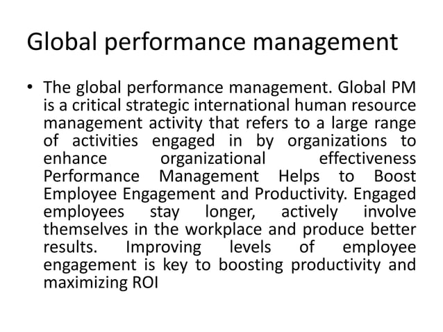 INTERNATIONAL HUMAN RESOURCE MANAGEMENT MODULE 3 | PPT