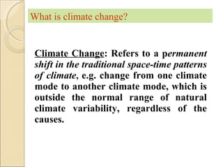 Impact of Climate Change and Variability | PPT
