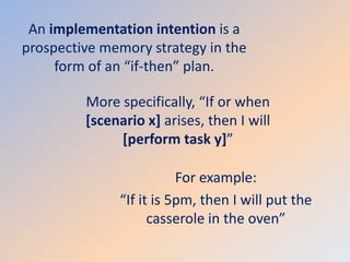 Module 3 implementation intentions | PPT