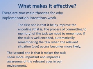 Module 3 implementation intentions | PPT