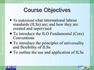 Module 3 international labour standards an introduction | PPT