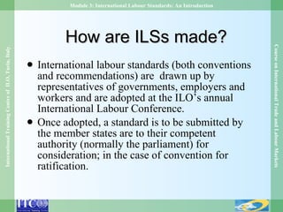 Module 3 international labour standards an introduction | PPT