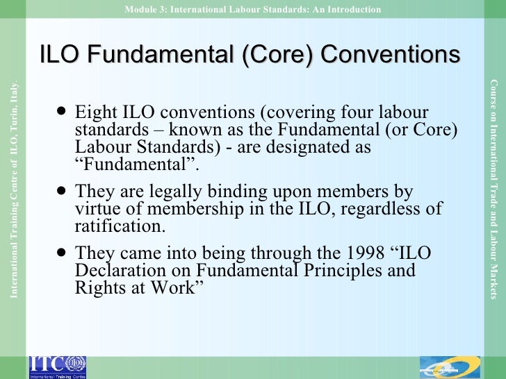Module 3 international labour standards an introduction