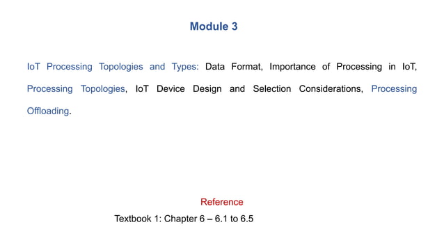 IoT Processing Topologies.pptx | Databases | Computer Software and Applications