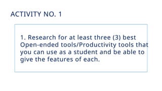 MODULE 3 LESSON 1- USING OPEN-ENDED TOOLS IN SCIENCE LEARNING.pptx