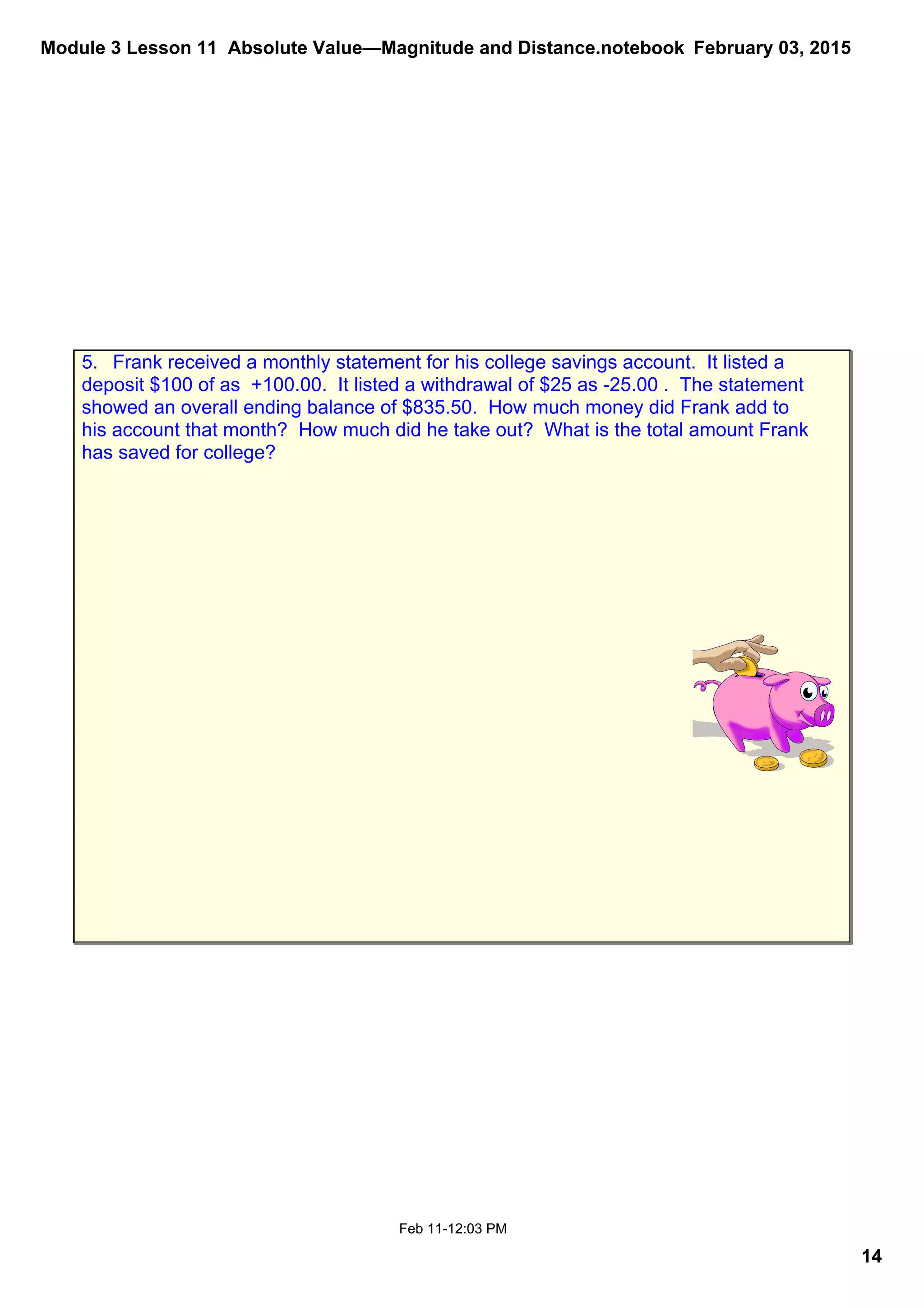 Module 3 lesson 11 | PDF