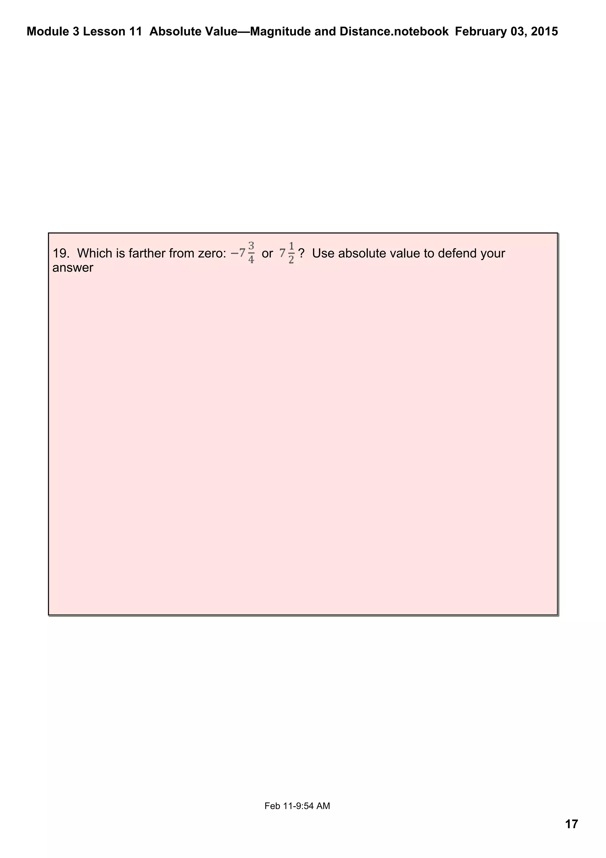 Module 3 lesson 11 | PDF