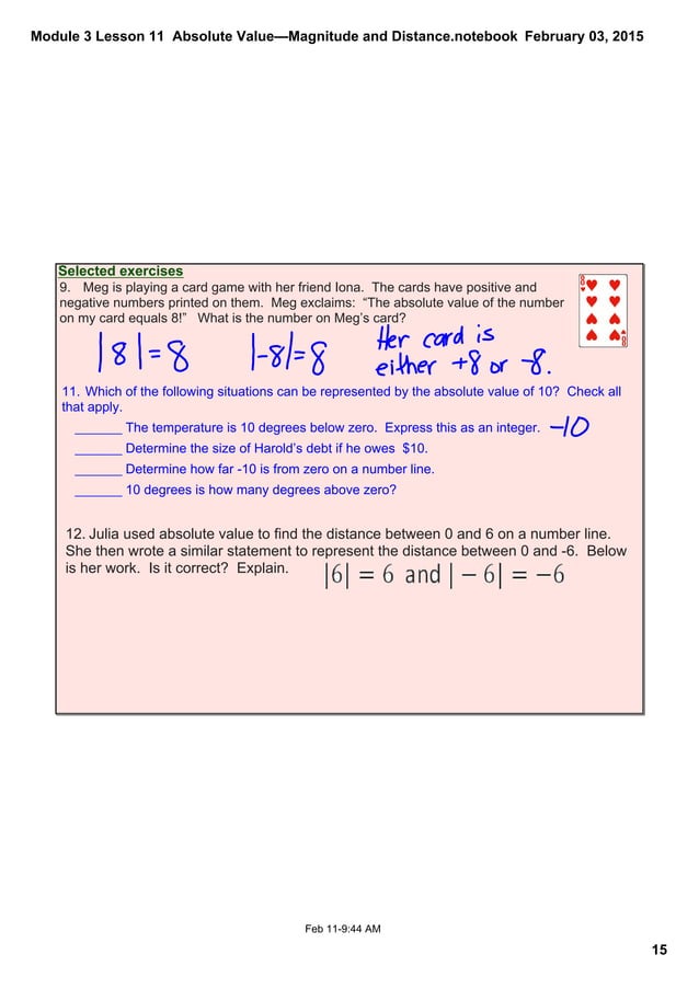 Module 3 lesson 11 | PDF