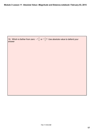 Module 3 lesson 11 | PDF