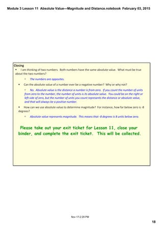 Module 3 lesson 11 | PDF