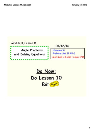 Module 3 lesson 11 | PDF