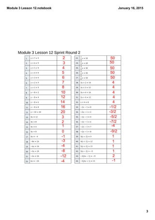 Module 3 lesson 12 | PDF