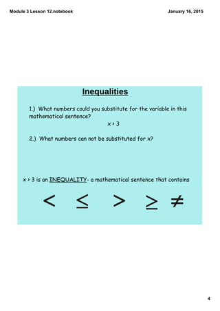 Module 3 lesson 12 | PDF