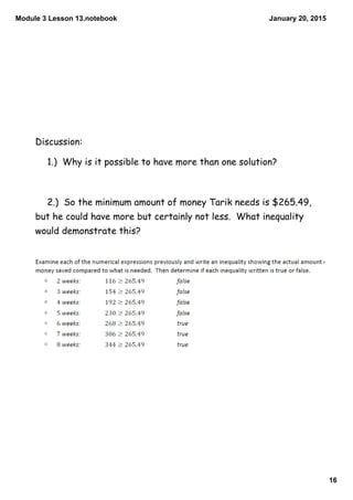 Module 3 lesson 13 | PDF