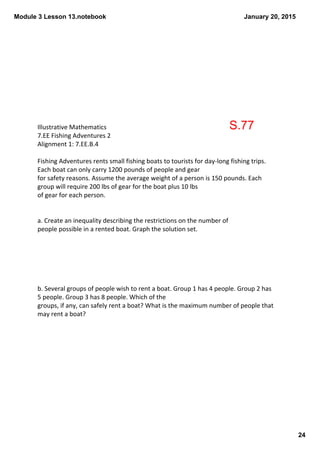 Module 3 lesson 13 | PDF