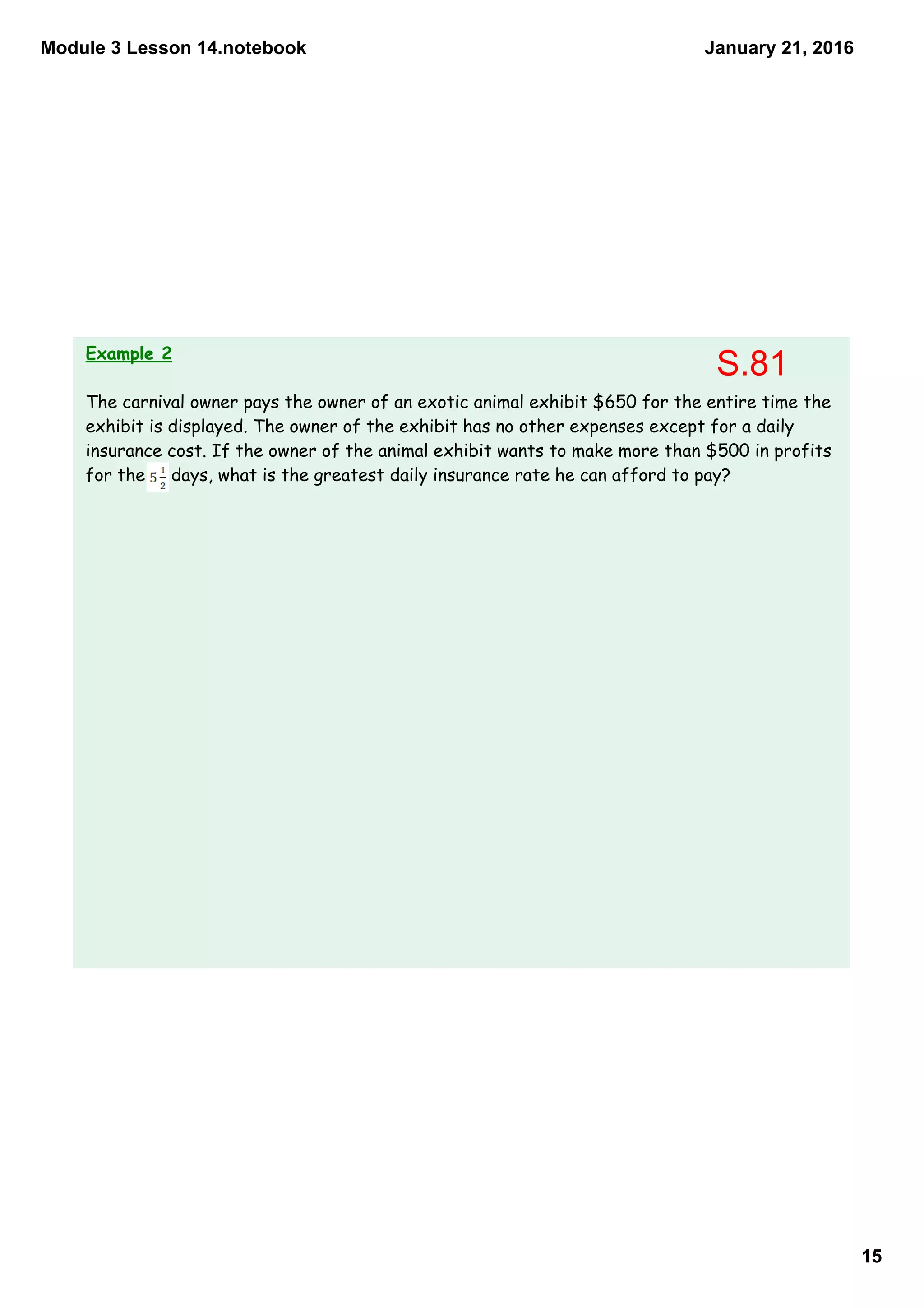 Module 3 lesson 14 | PDF