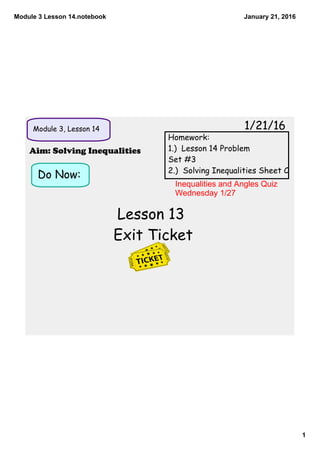 Module 3 lesson 14 | PDF