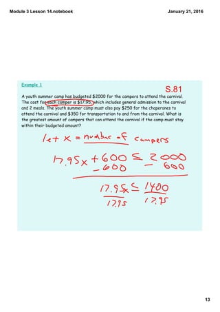 Module 3 lesson 14 | PDF