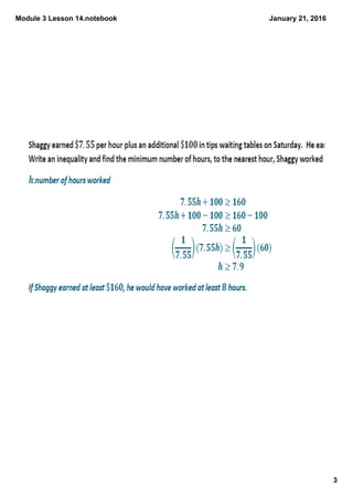 Module 3 lesson 14 | PDF
