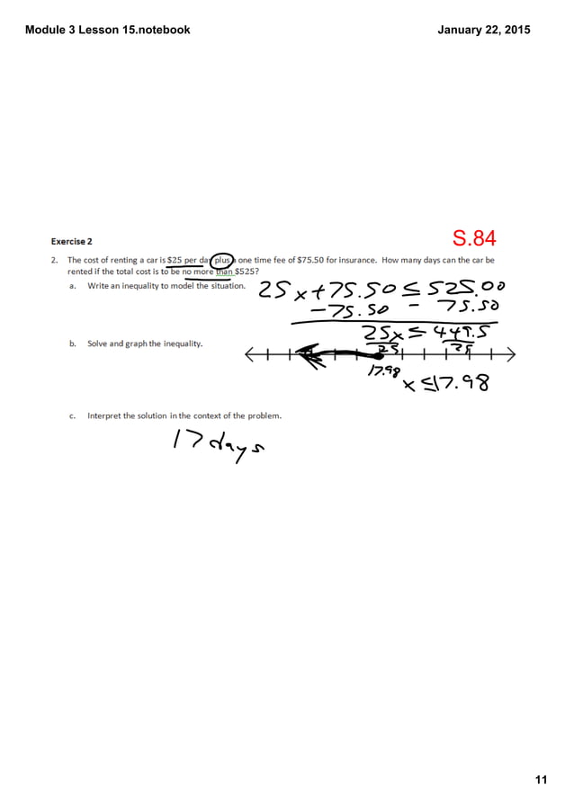 Module 3 lesson 15 | PDF | Homework and Study | Education