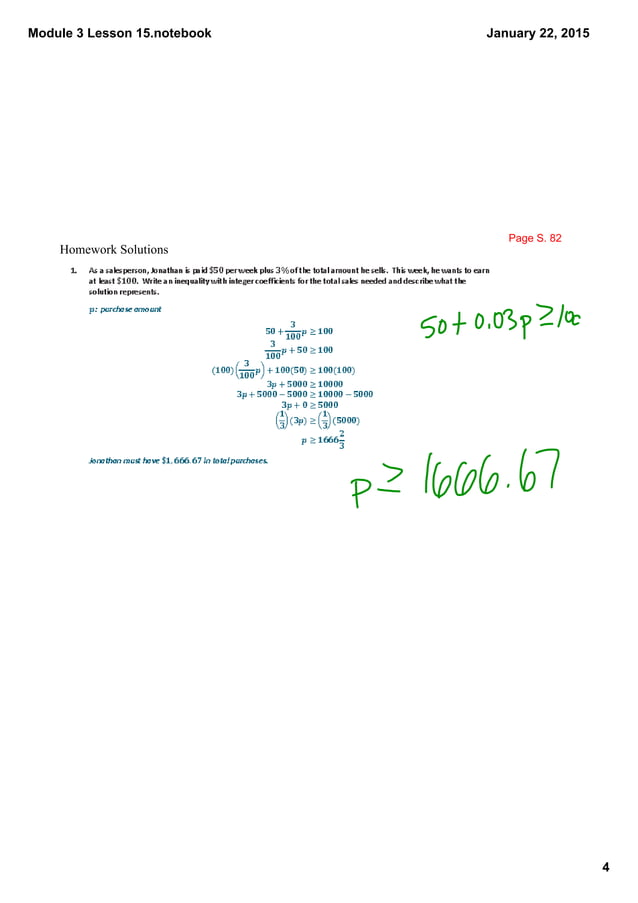 Module 3 lesson 15 | PDF | Homework and Study | Education