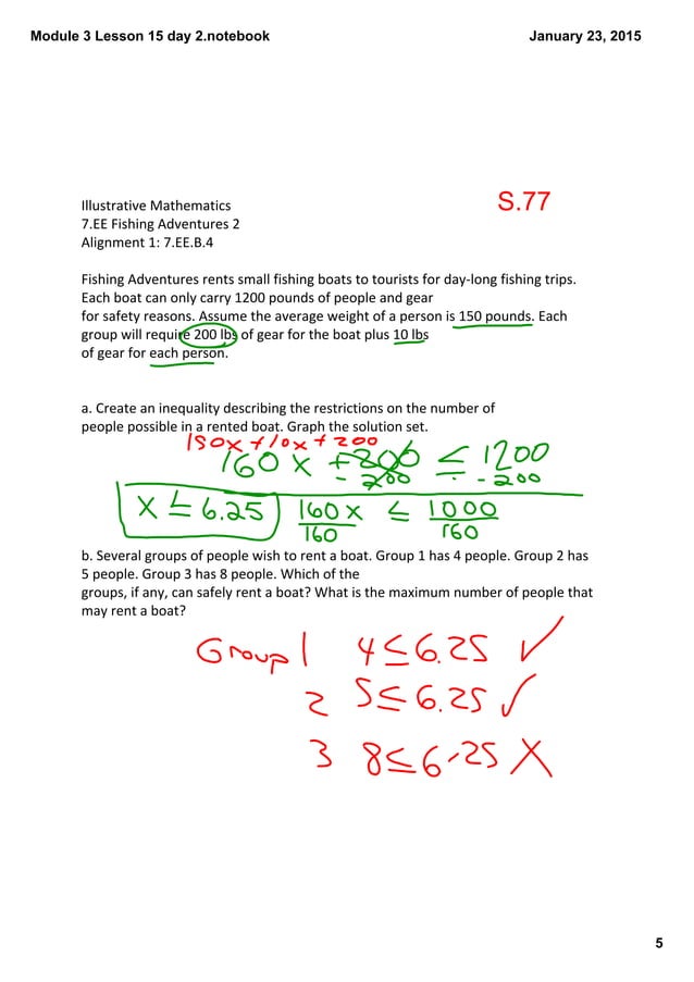 Module 3 lesson 15 day 2 | PDF