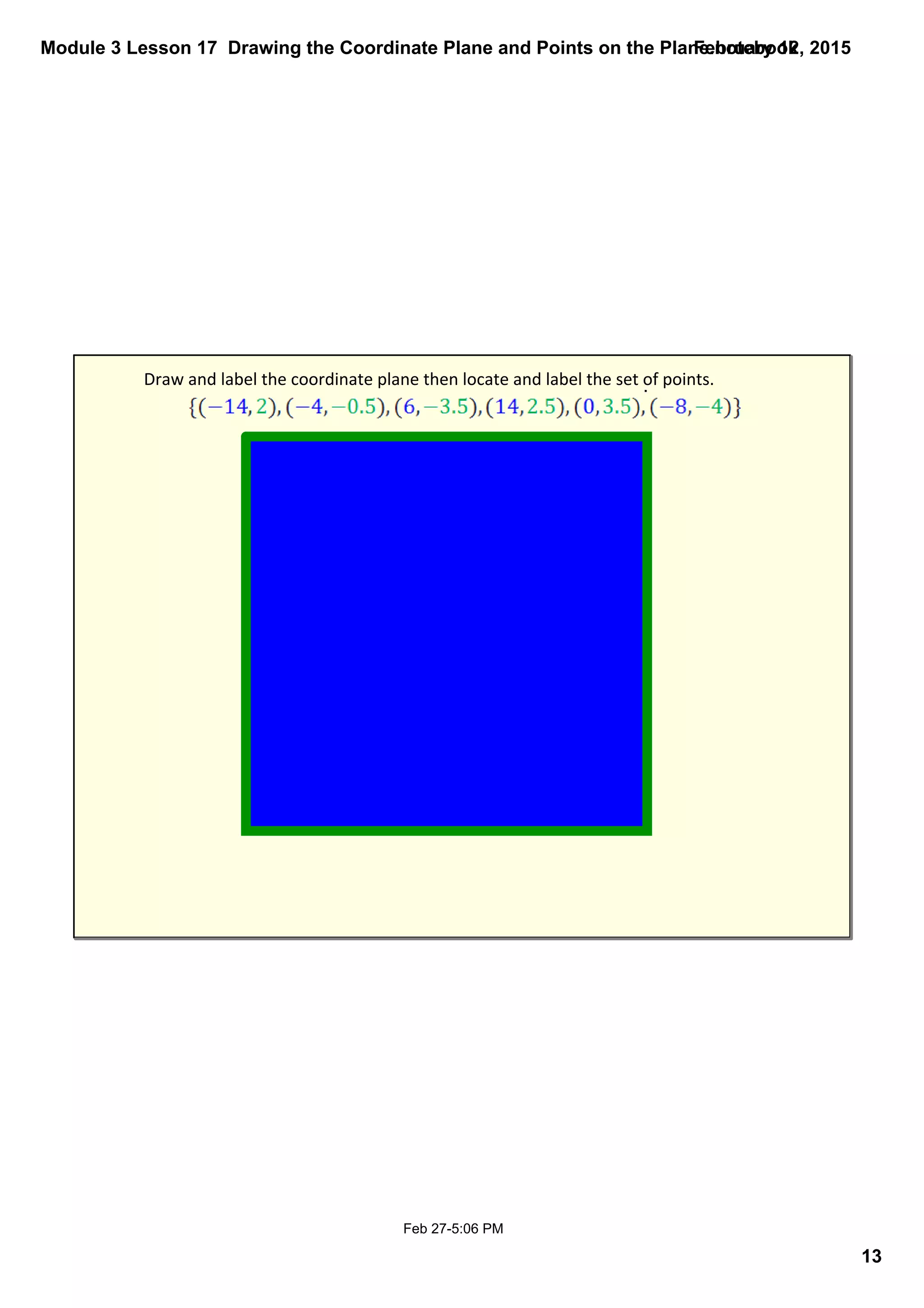 Module 3 lesson 17 | PDF