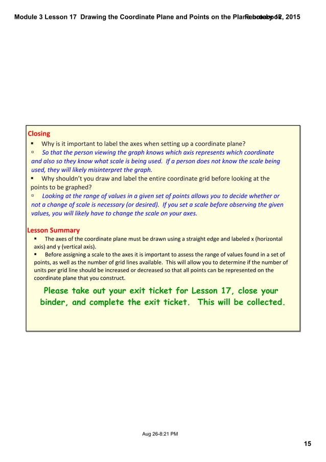 Module 3 lesson 17 | PDF