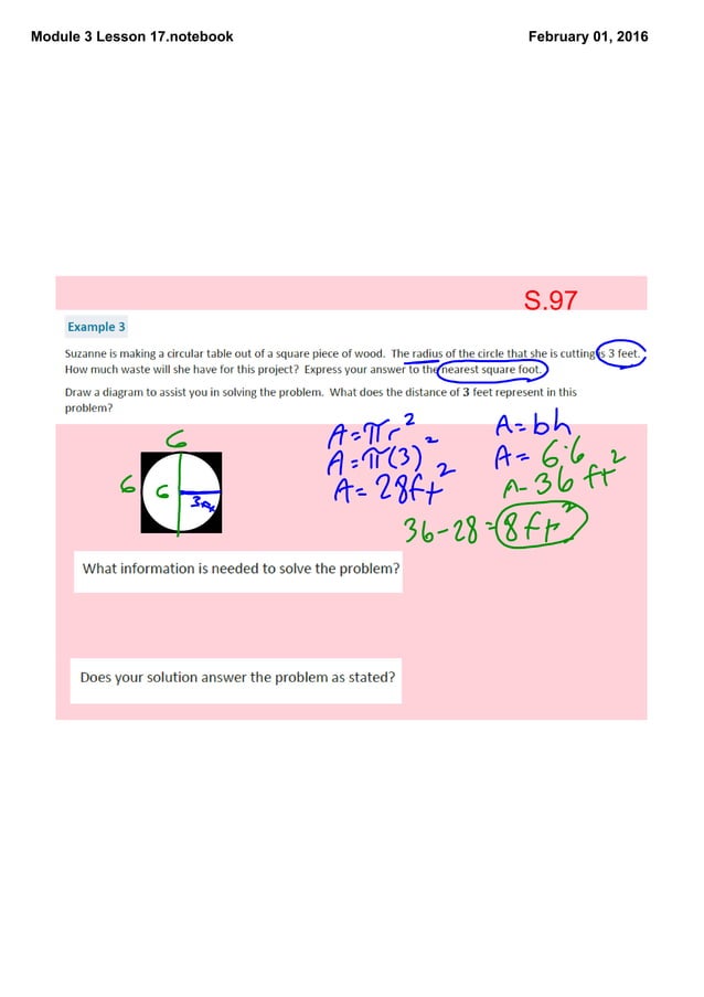 Module 3 lesson 17 | PDF
