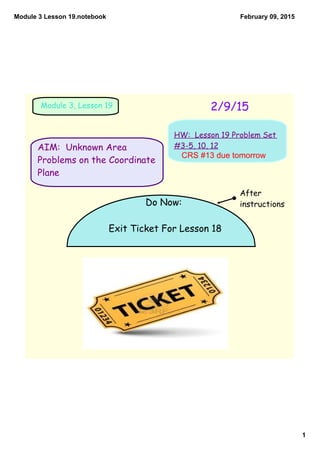 Module 3 lesson 19 | PDF