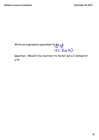 Module 3 lesson 4 | PDF