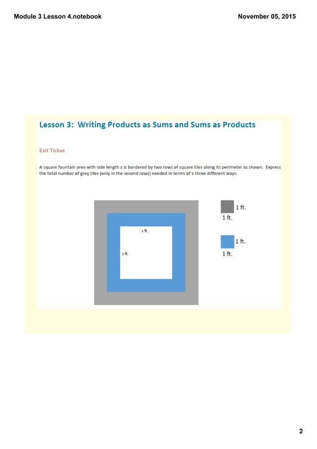 Module 3 lesson 4 | PDF