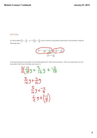 Module 3 lesson 7 | PDF