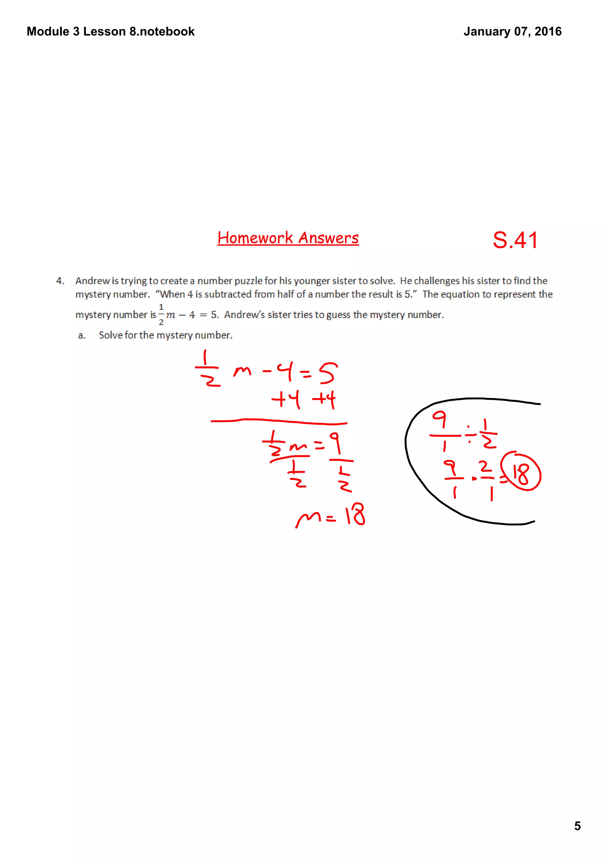 Module 3 lesson 8 | PDF