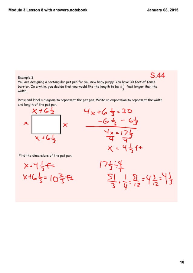 Module 3 lesson 8 with answers | PDF