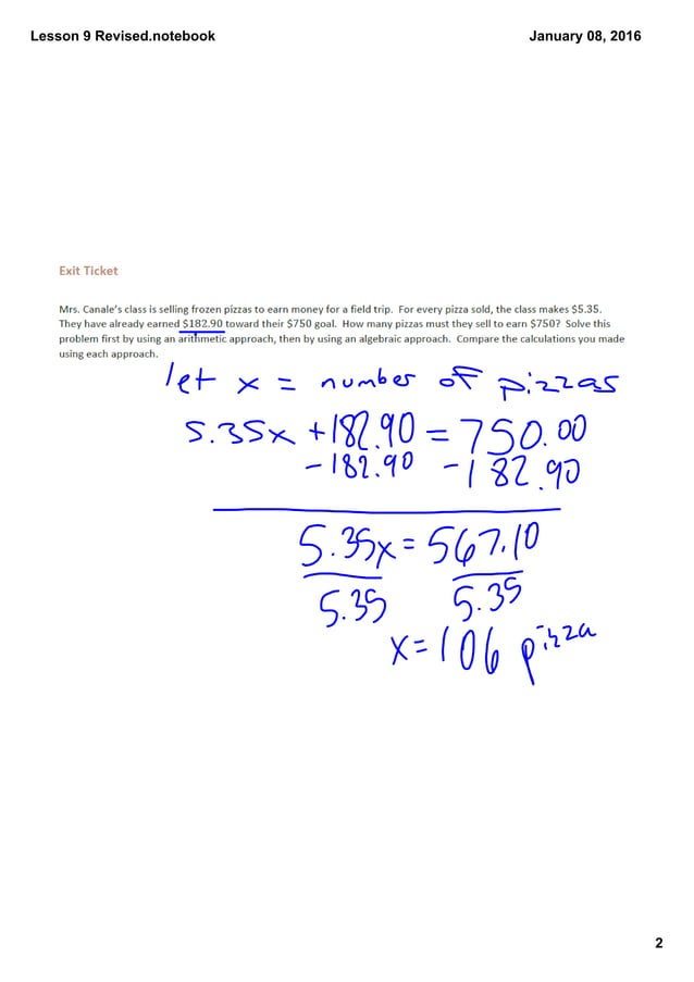 Module 3 lesson 9 | PDF