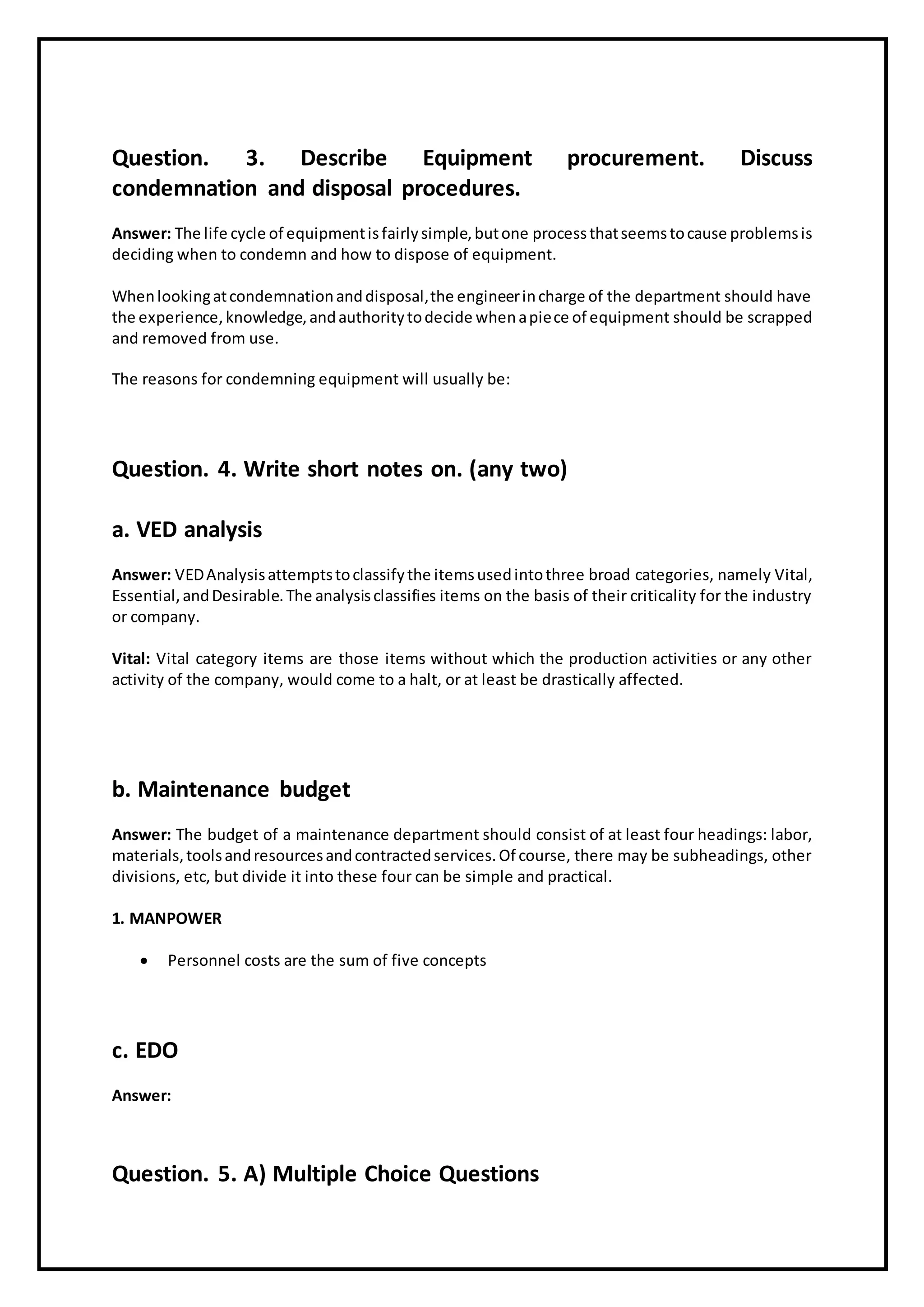 Module 3 Materials Management Docx