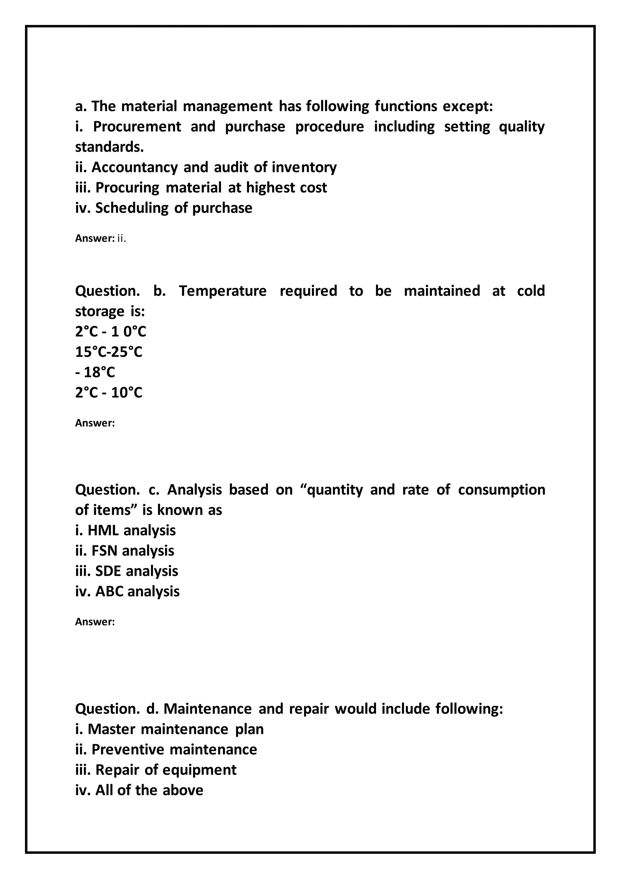 Module 3 materials management | DOCX