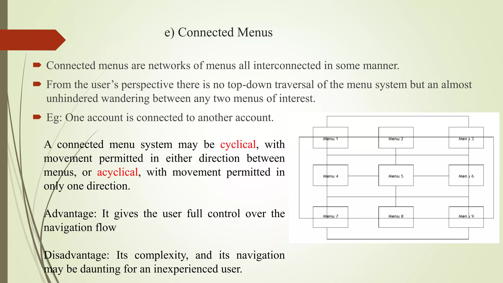 User Interface Design- Module 3 Menus | PDF