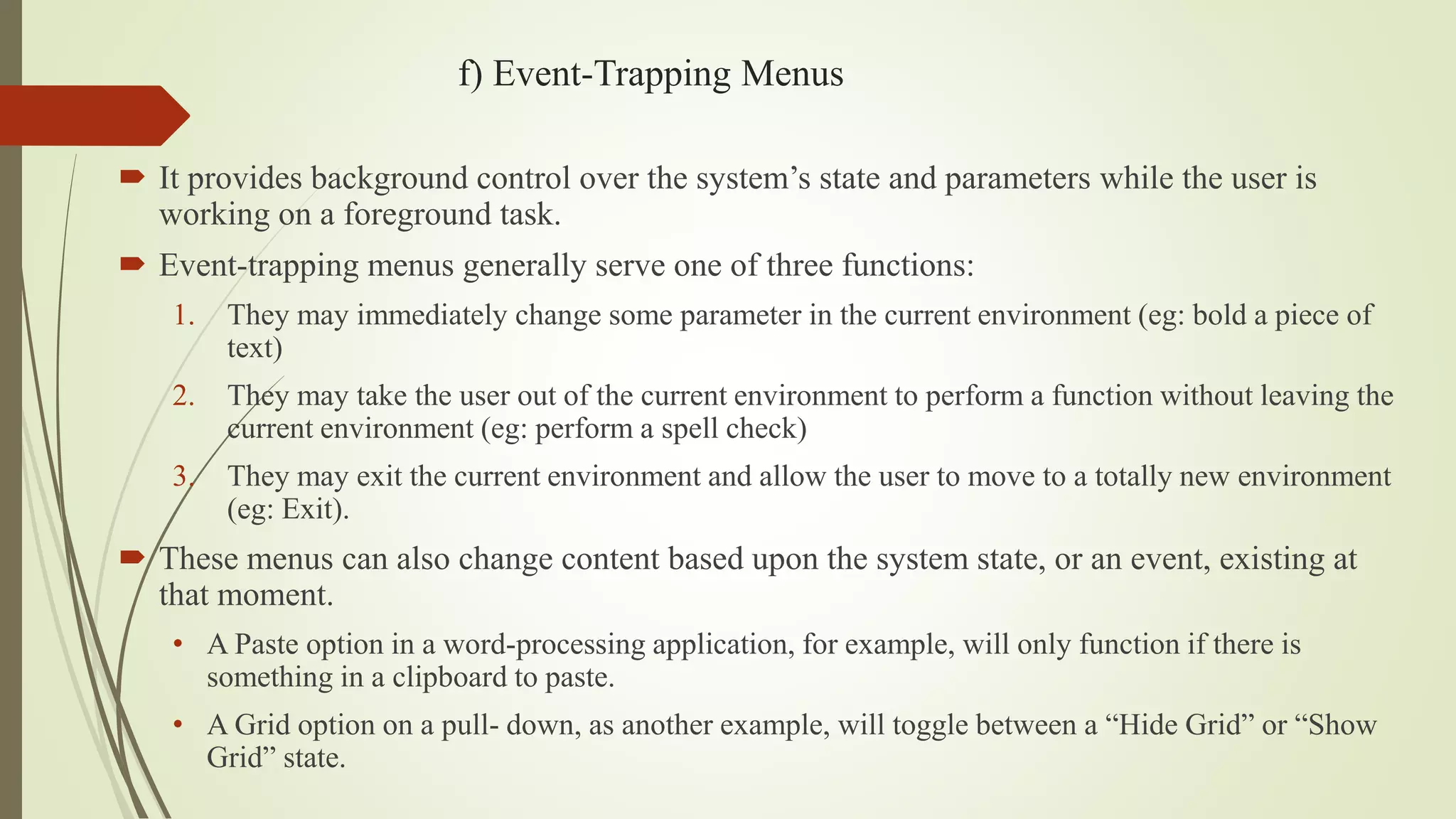 User Interface Design- Module 3 Menus | PDF