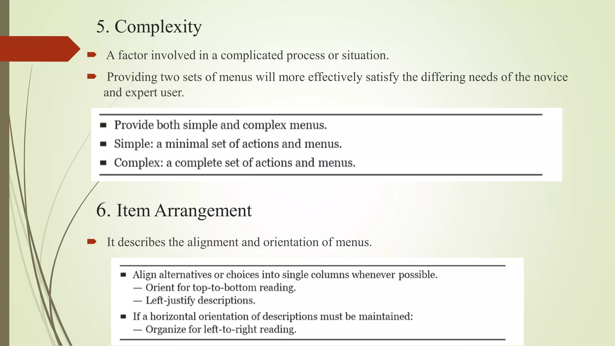User Interface Design- Module 3 Menus | PDF