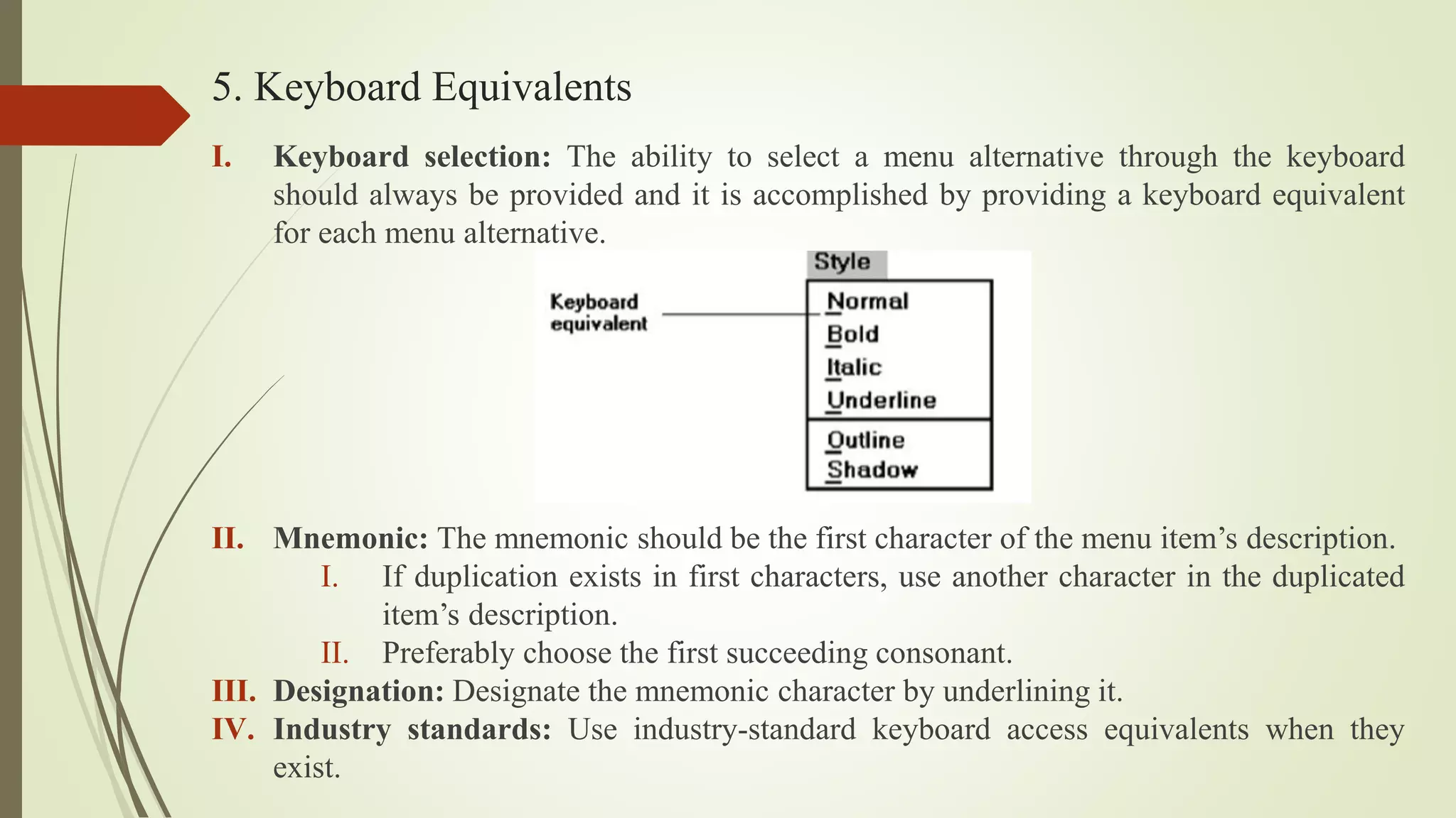 User Interface Design- Module 3 Menus | PDF