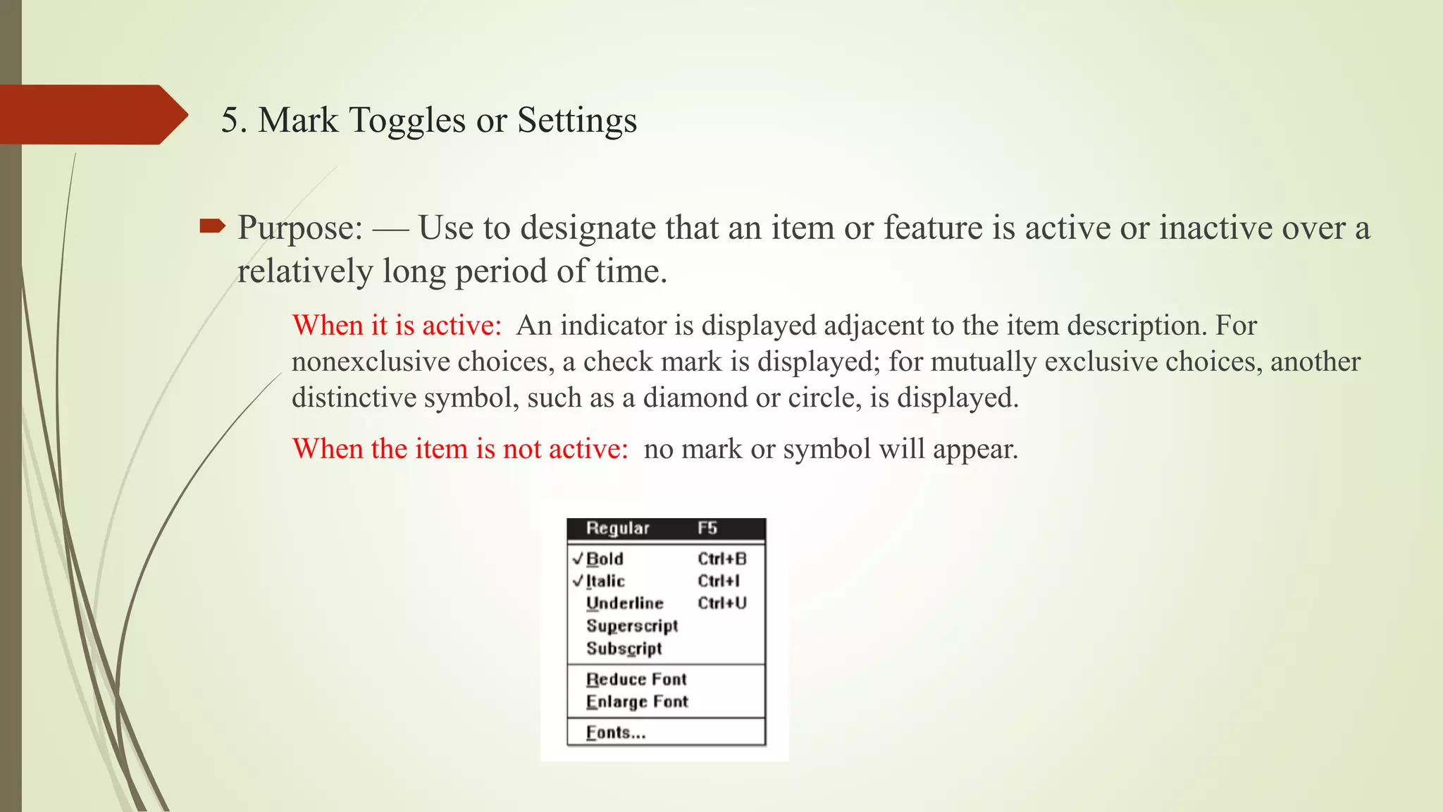 User Interface Design- Module 3 Menus | PDF