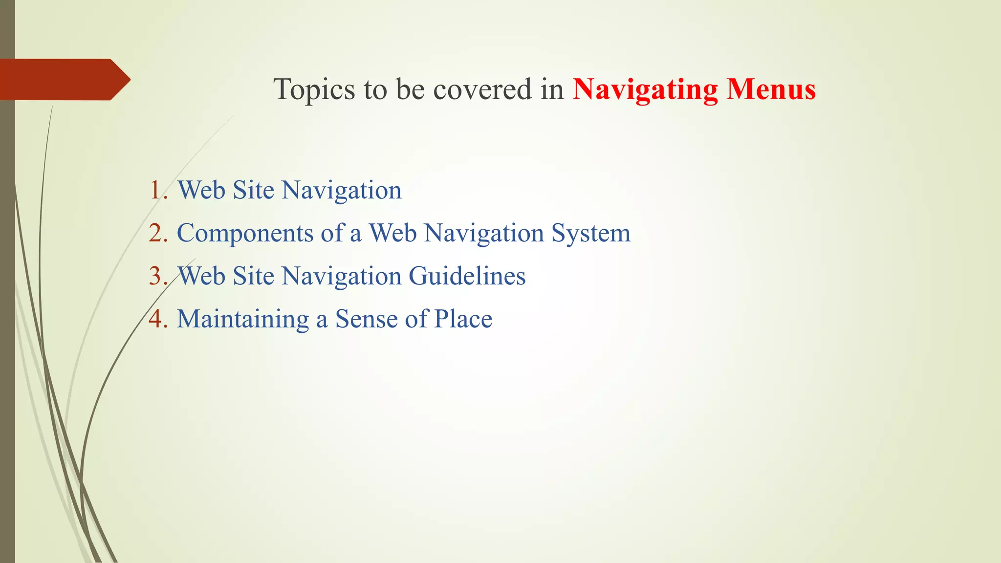 User Interface Design- Module 3 Menus | PDF