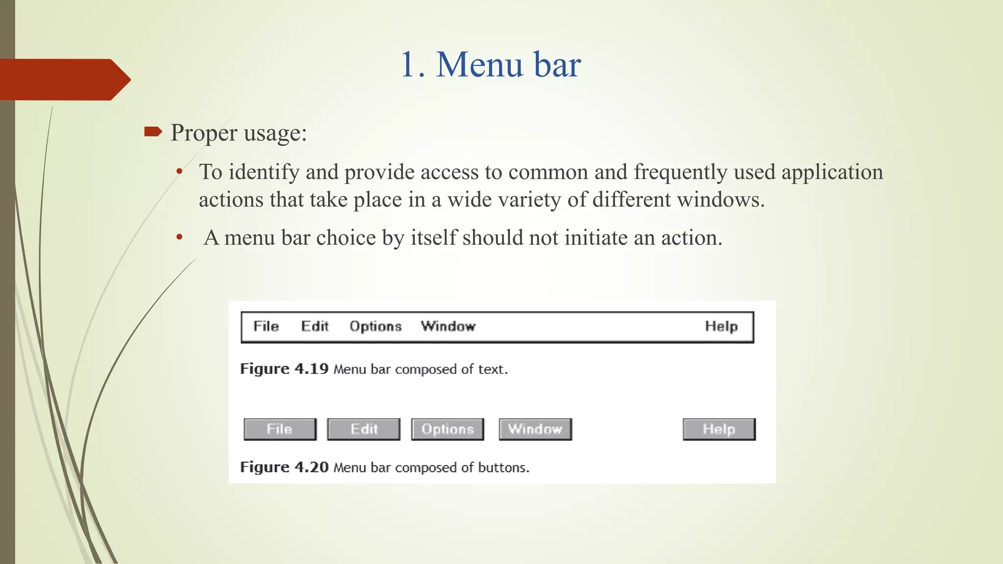 User Interface Design- Module 3 Menus | PDF